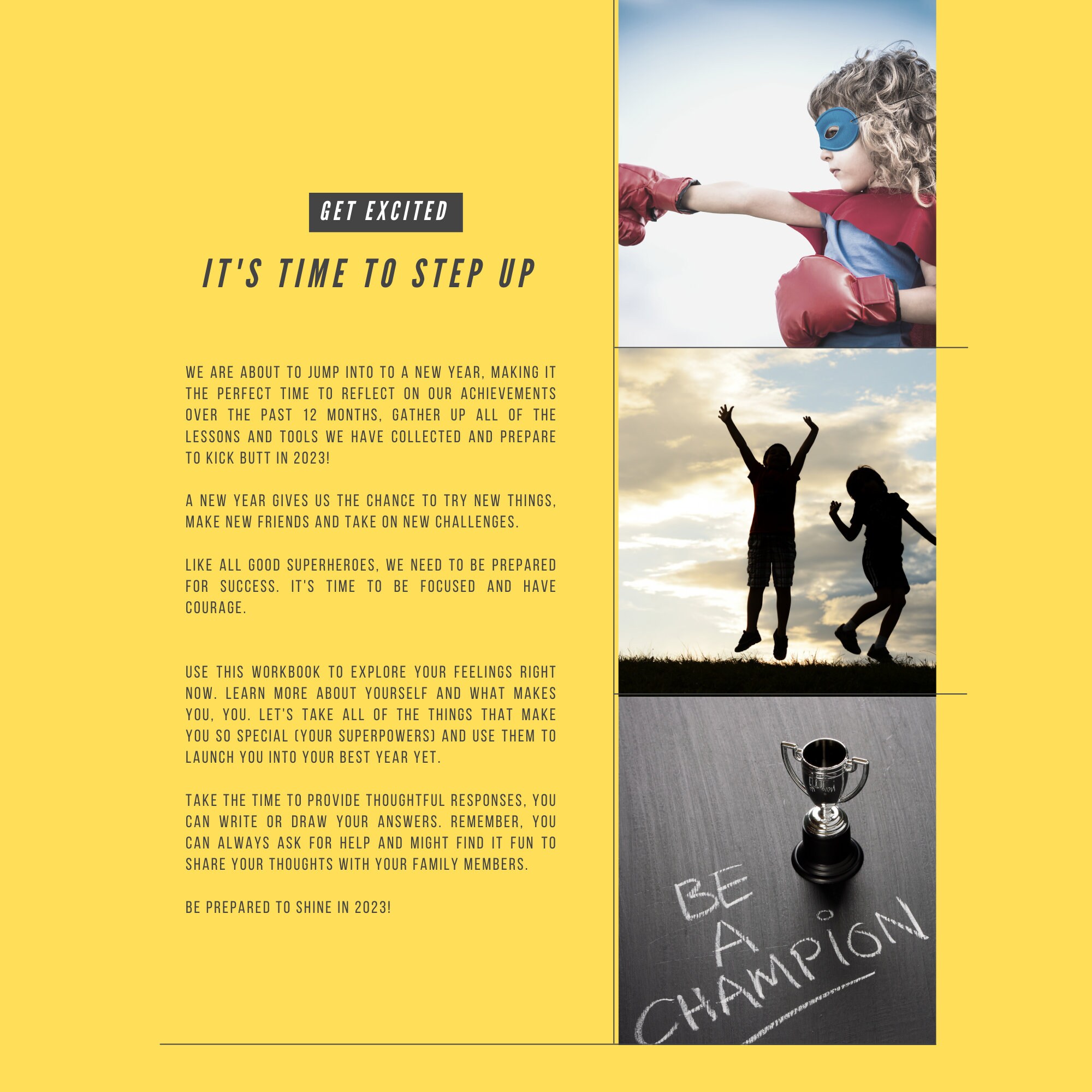 Kids Goal Setting Activity Book - Etsy