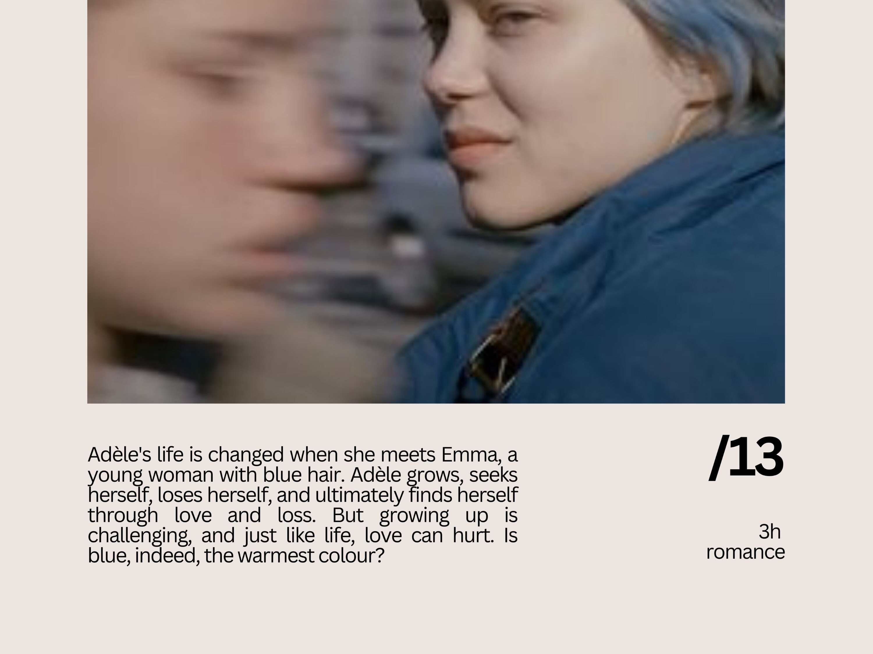 Blue is the Warmest Colour Poster - Etsy