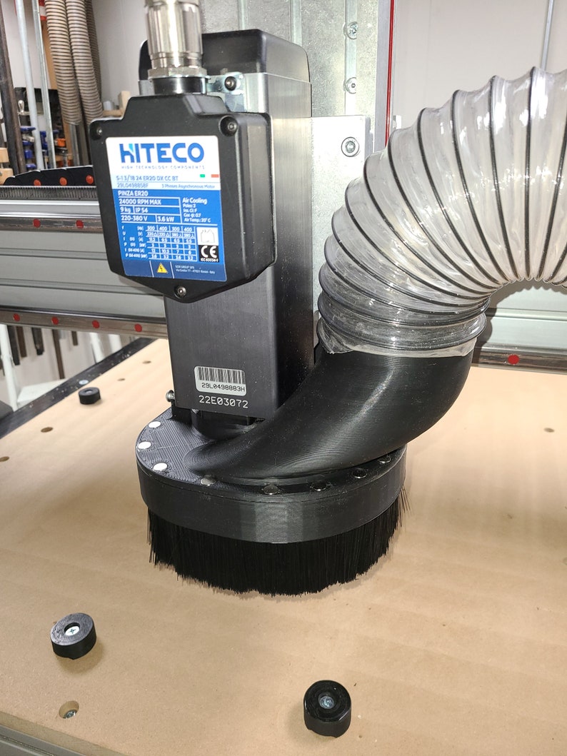 Hiteco 4 HP Spindle Dust Boot: STL Download for CNC - Etsy