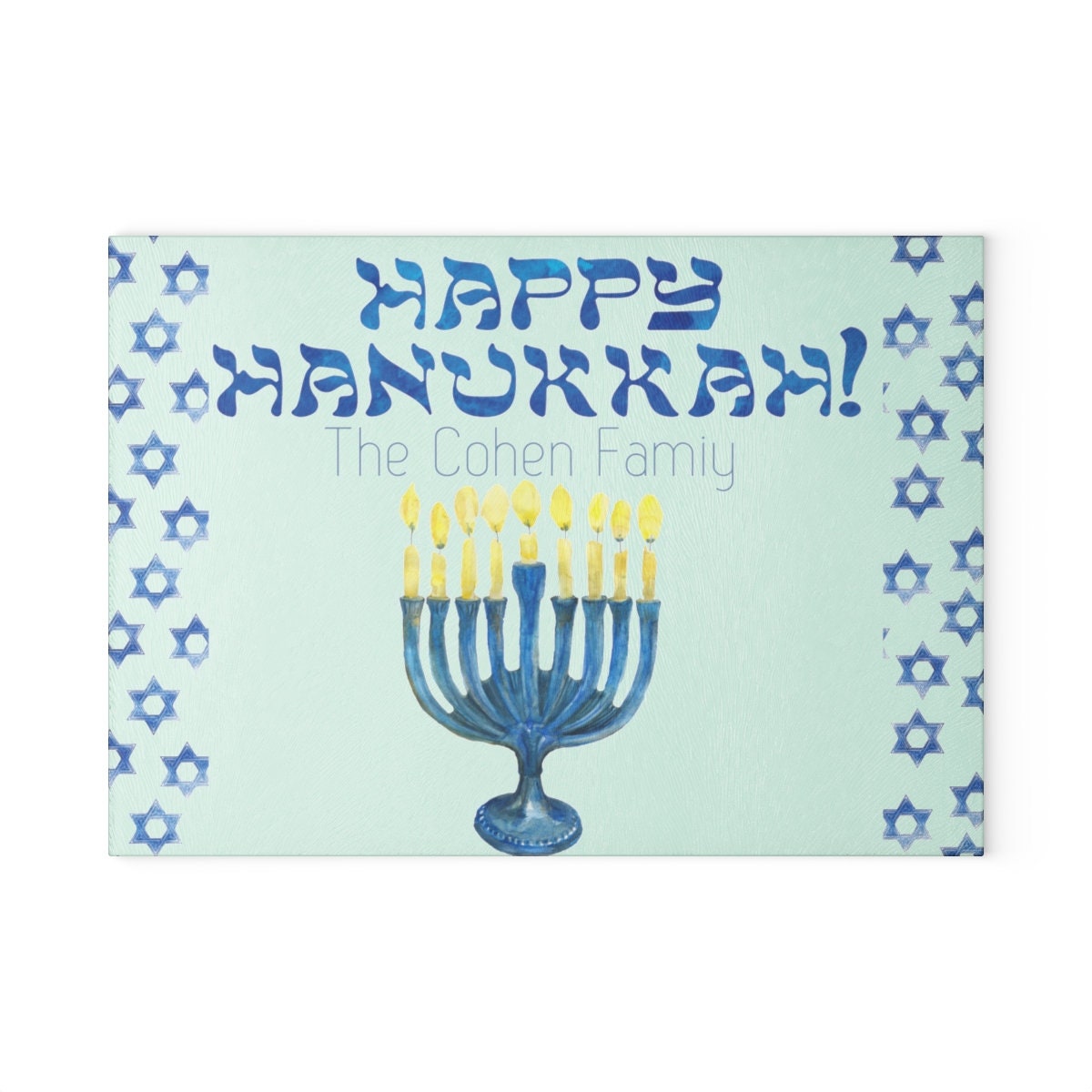 Custom Menorah Trays for Hanukkah Gift Hanukkah Drip Trays Personalized ...