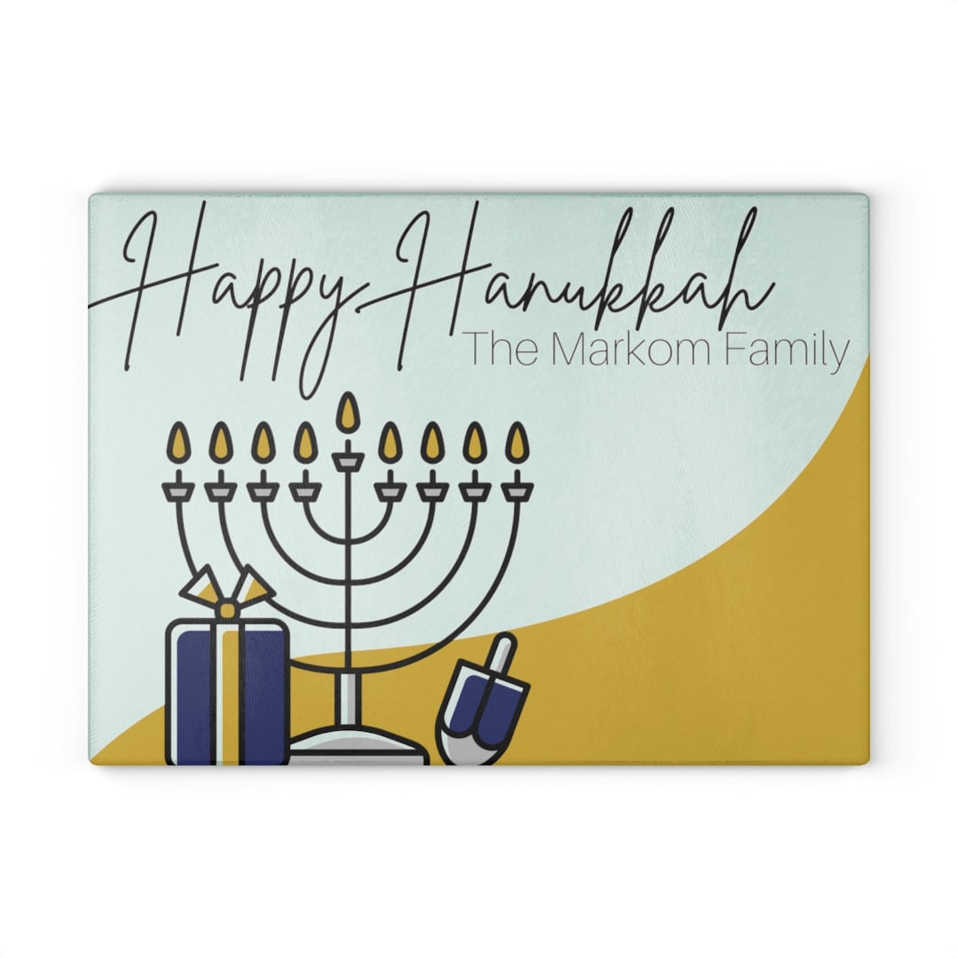 Custom Menorah Trays for Hanukkah Gift - Hanukkah Drip Trays ...