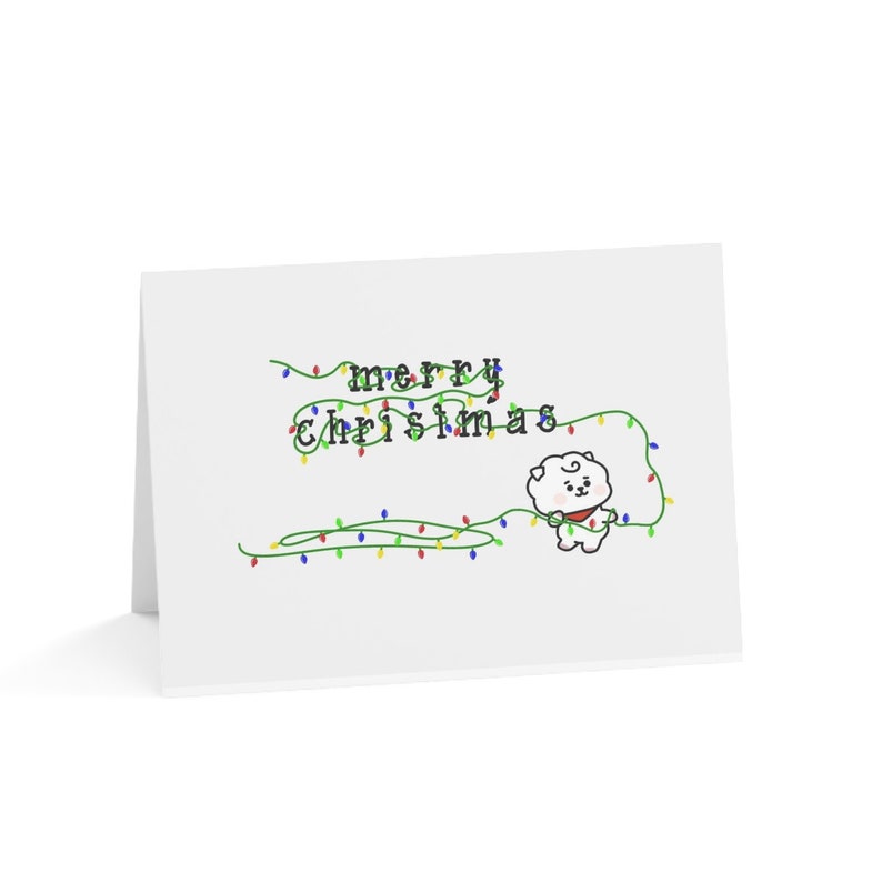 BTS BT21 Christmas Card RJ Lights 10pcs - Etsy