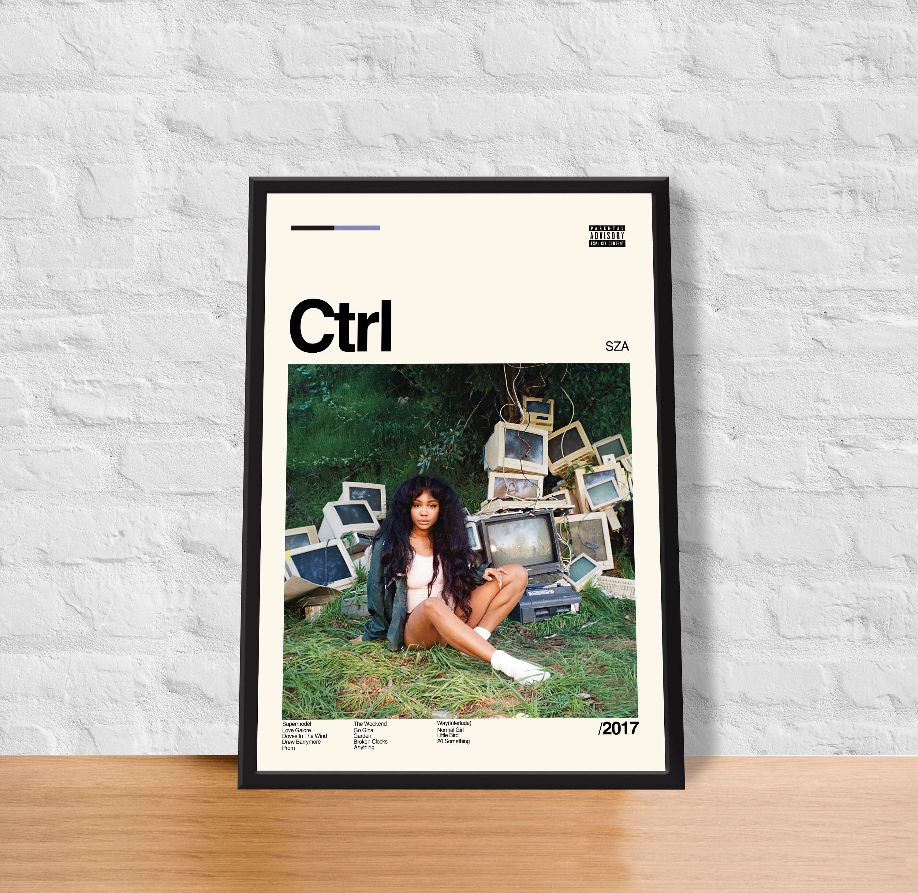 SZA - Ctrl - Album Music Poster - Album Poster, Retro Movie Poster ...