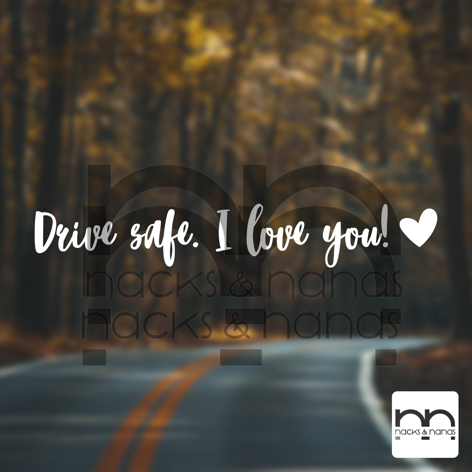 Drive Safe I Love You Decal Sticker Small Vinyl Decal for Car Mirror - Etsy