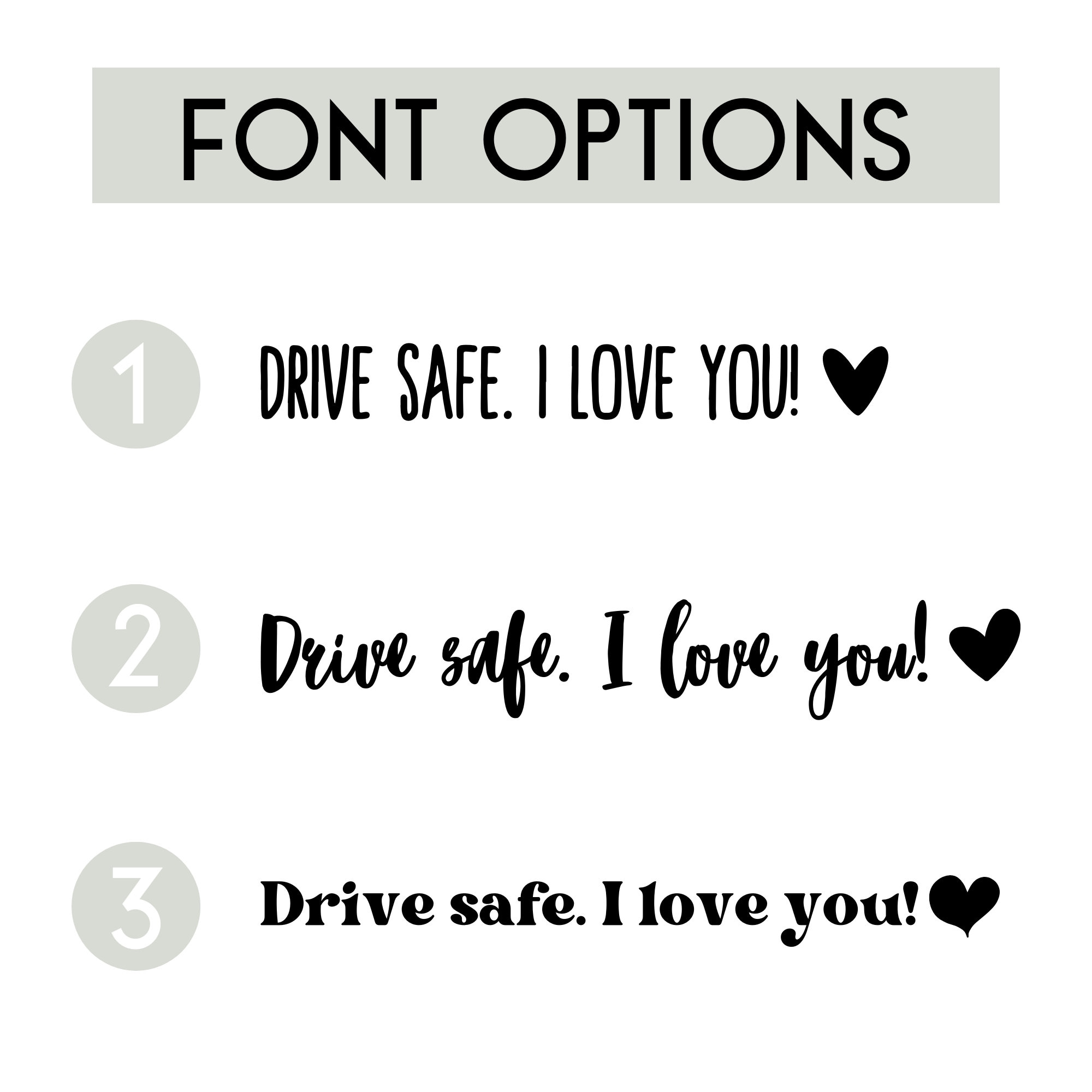 Drive Safe I Love You Decal Sticker Small Vinyl Decal for - Etsy