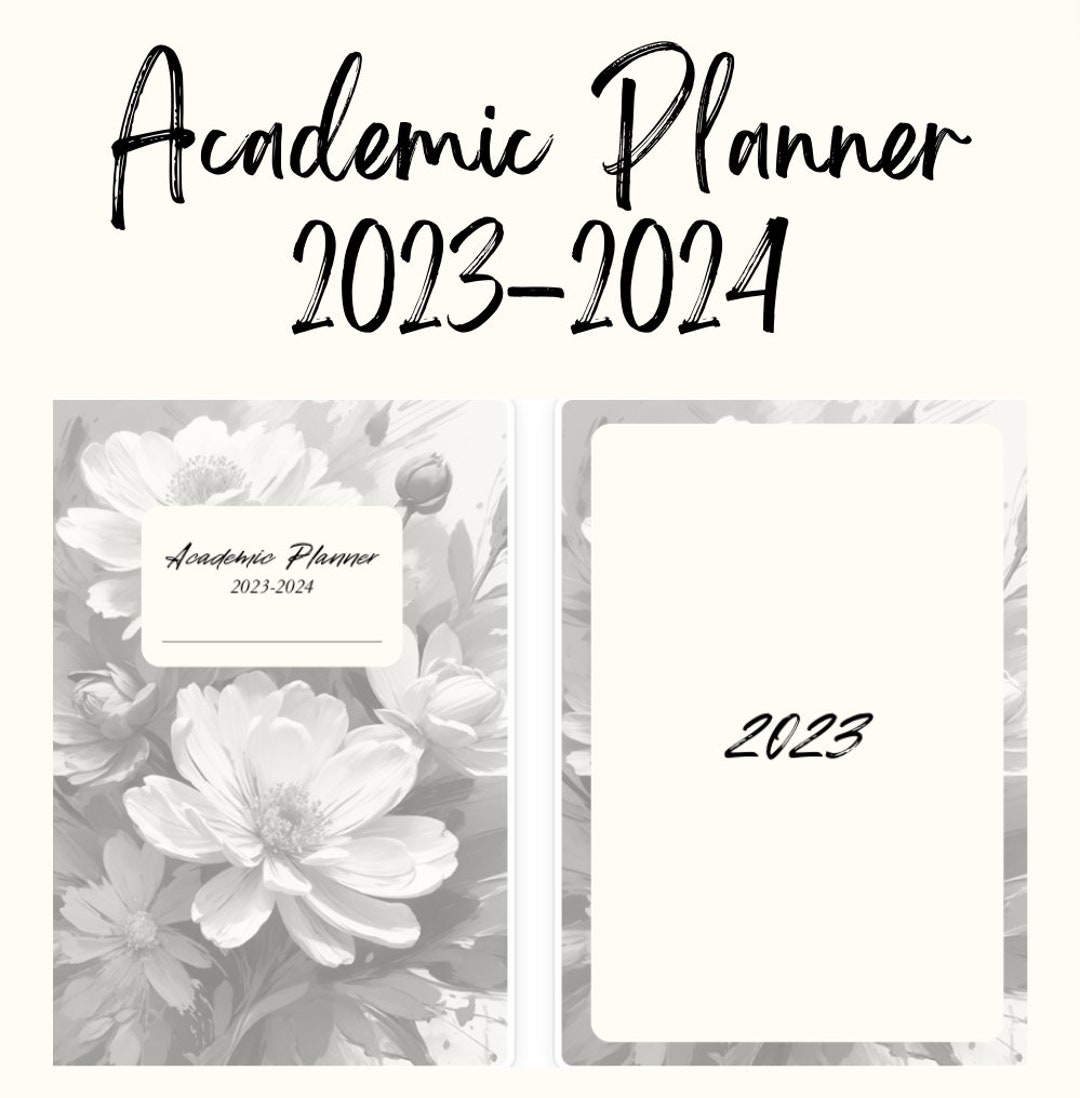 2023-2024 Academic Calendar L Floral - Etsy