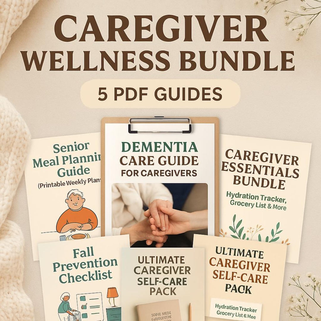 Caregiver Essentials 5-pack: Senior Care Guides & Self-care Journal ...