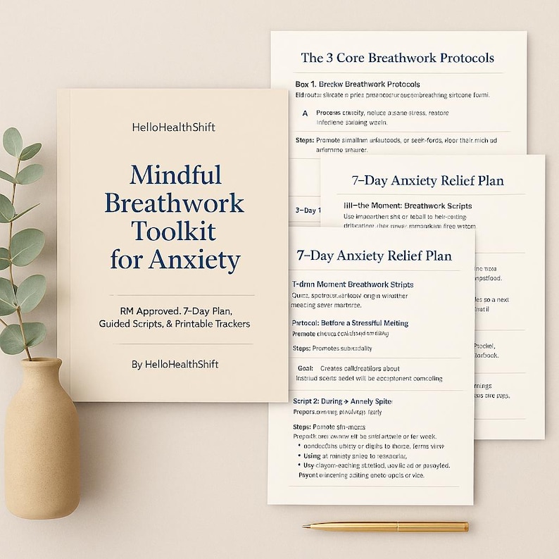 Anxiety Relief Breathwork Toolkit: 7-day Plan & Guided Scripts (PDF Download) - Etsy