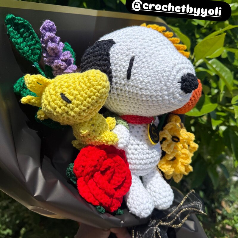Snoopy Flower Bouquet - Etsy