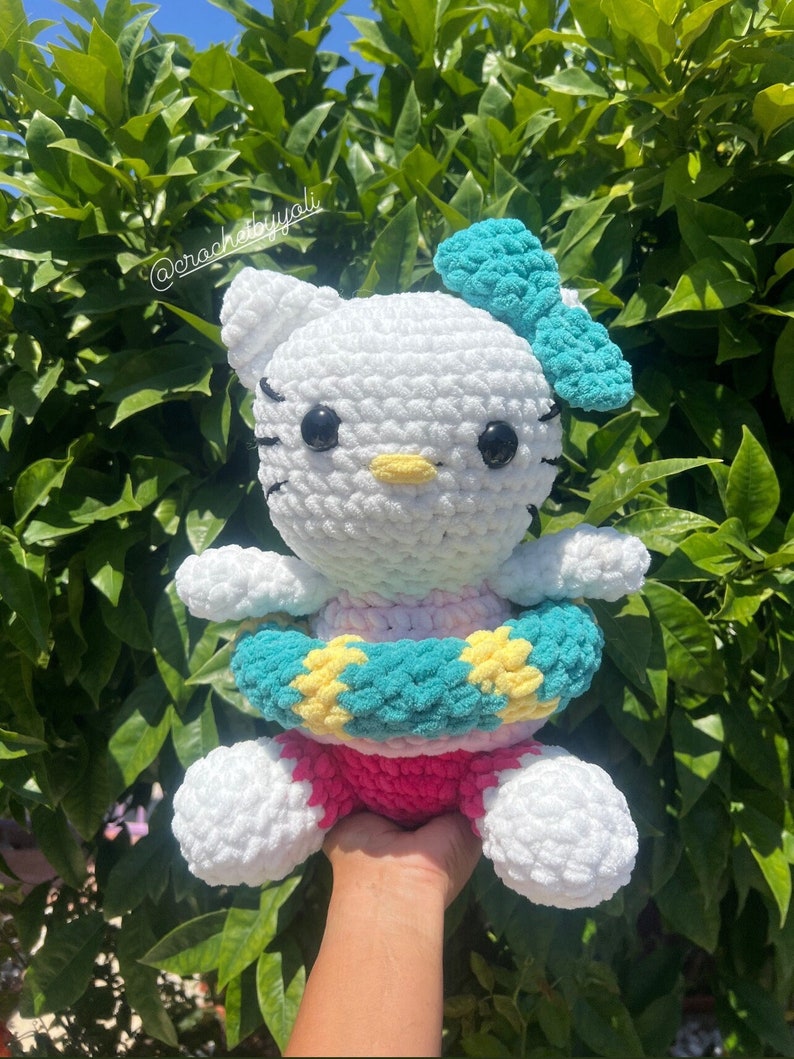 Crochet Summer Hello Kitty - Etsy