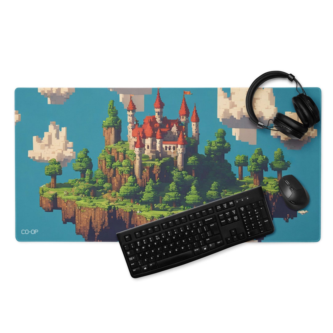Floating Castle PIXEL Gaming Mouse Pad - Etsy