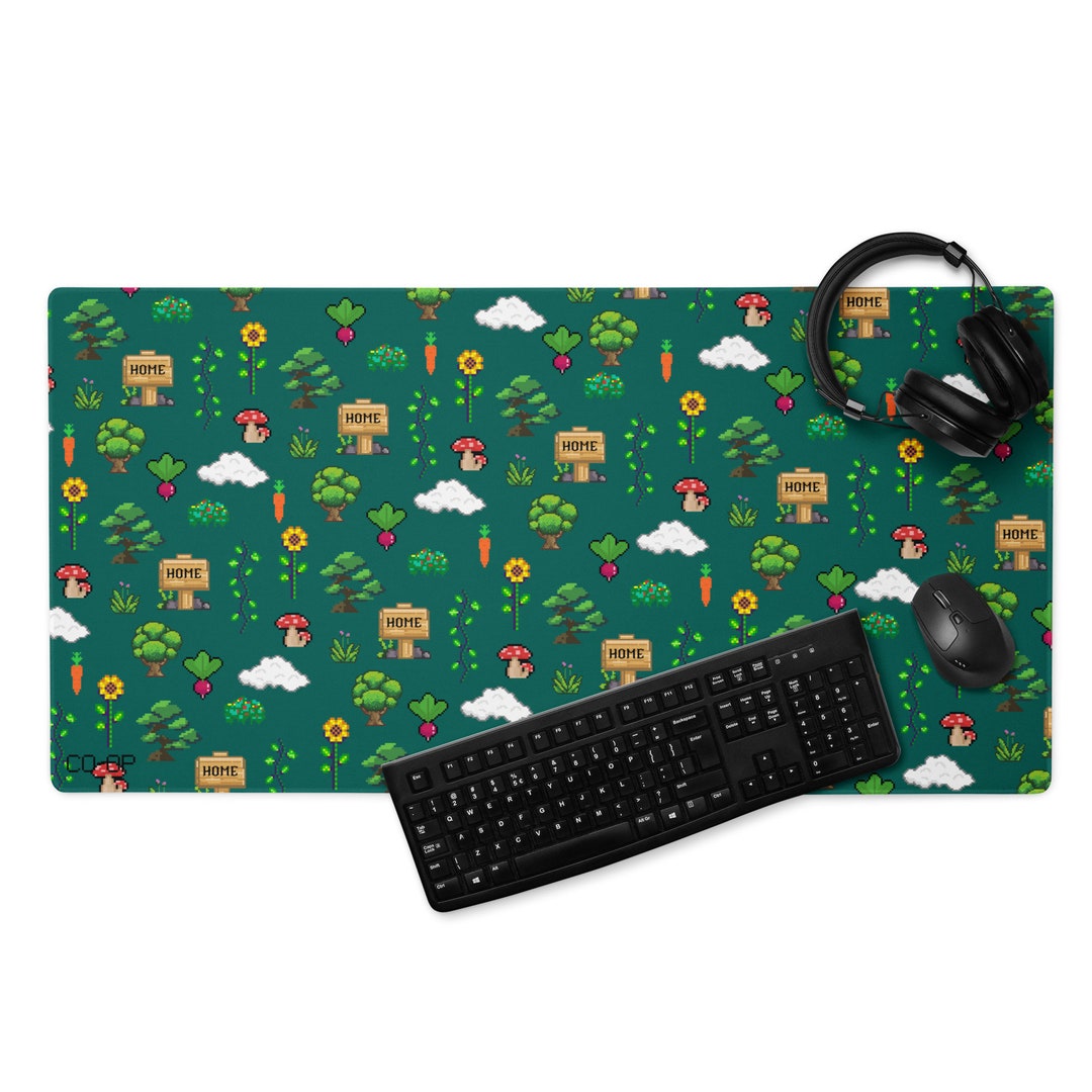 Cottagecore PIXEL Gaming Desk Mat - Etsy