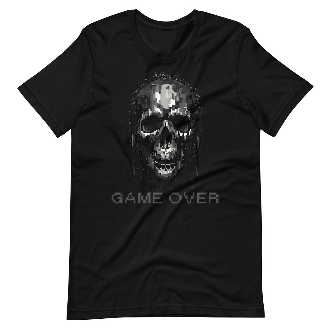 Game Over Skull | PIXEL | Unisex T-shirt - Etsy