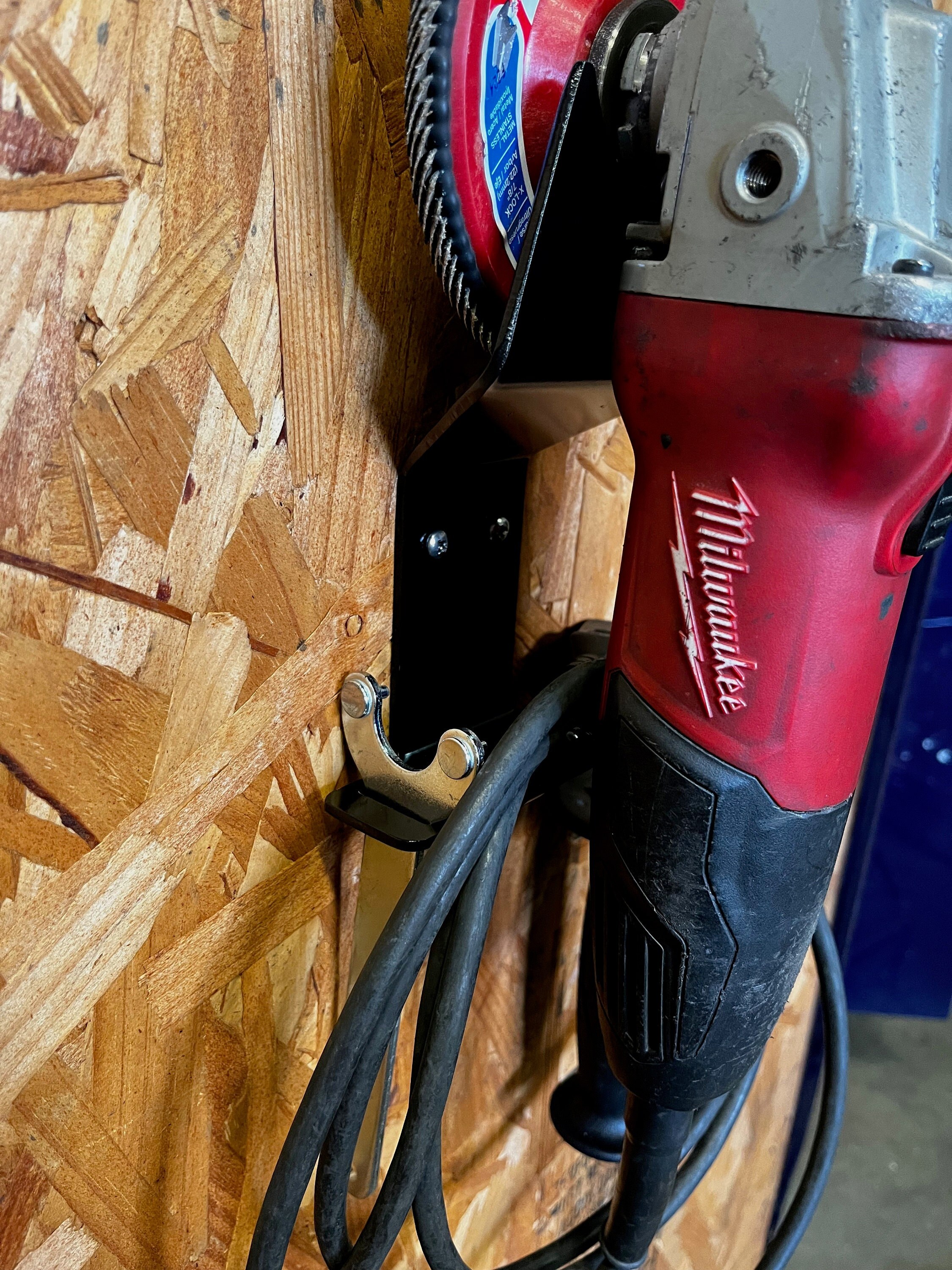 4.5" Angle Grinder Mounting Bracket, Tool Organizer, Heavy Duty, Garage ...