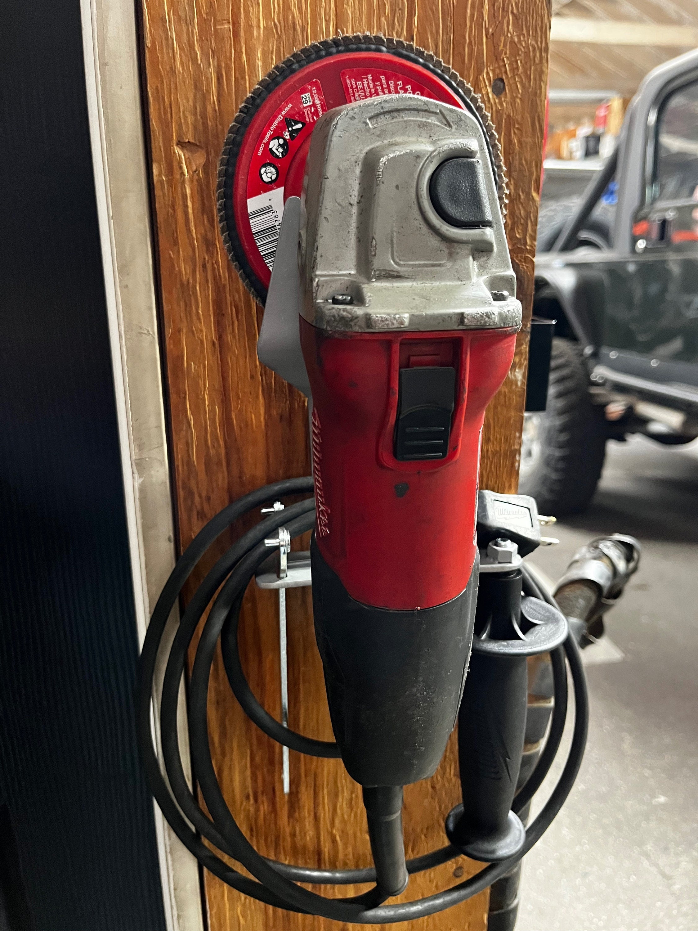 4.5" Angle Grinder Mounting Bracket, Tool Organizer, Heavy Duty, Garage ...