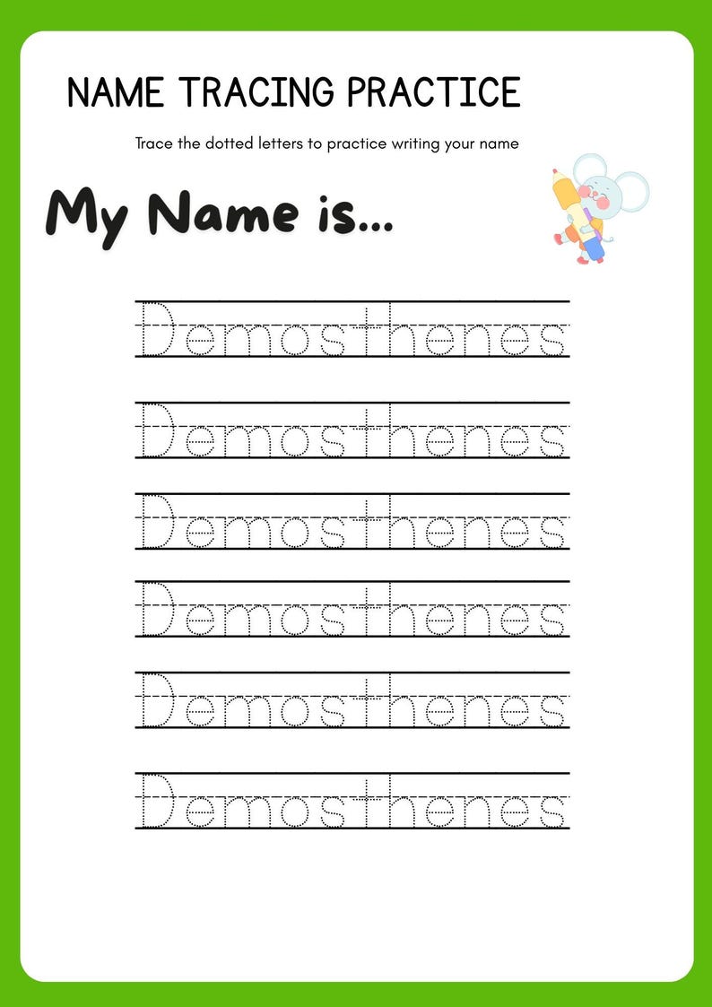 Custom Name Tracing Worksheet | Personalized Name Writing Practice ...