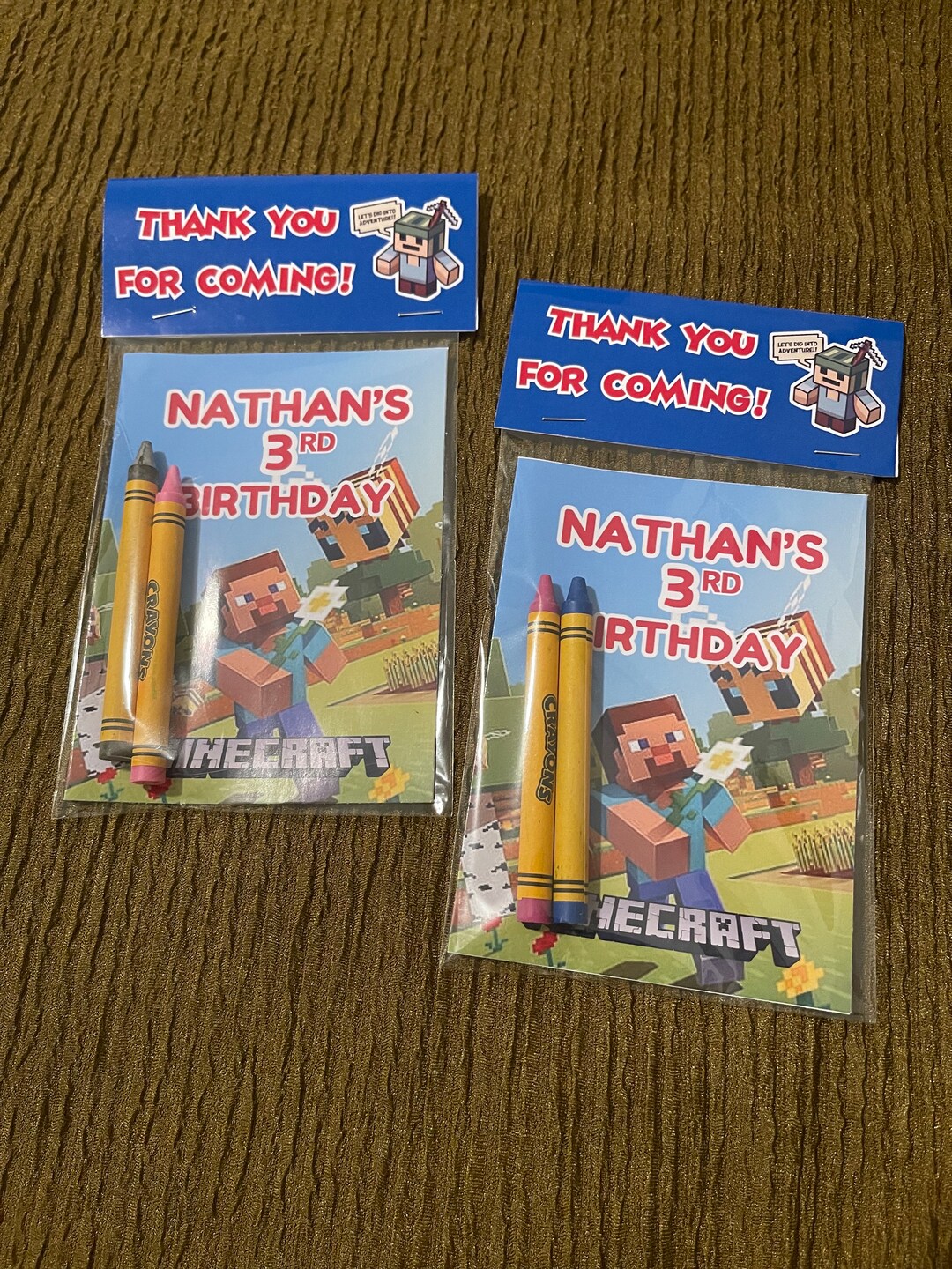 Minecraft Coloring Packs Custom Birthday Coloring Book, Minecraft ...