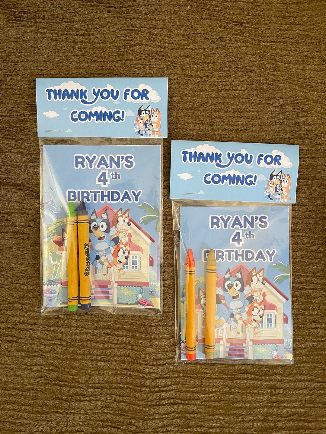 Bluey Mini Coloring Sheets/book, Personalized Coloring Sheets, Birthday ...