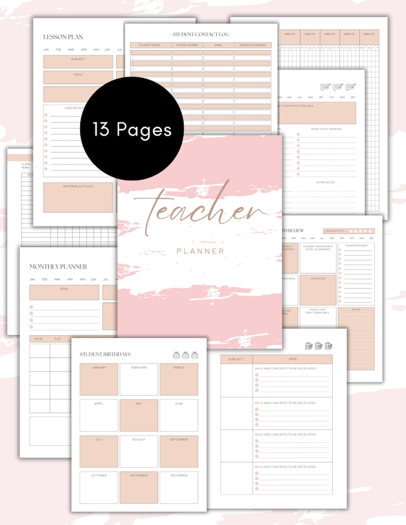 Editable Digital Lesson Plan Template | Teacher Planner Printable ...