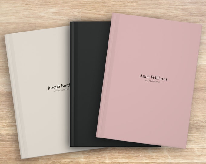 Personalized Journal With Name and Note, Custom Hard Cover Notebook ...