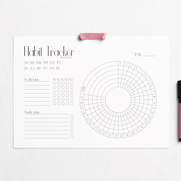 Circle Tracker - Etsy