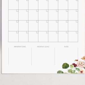 Monthly Planner Printable PDF - Undated 12 Months Monthly Planner ...