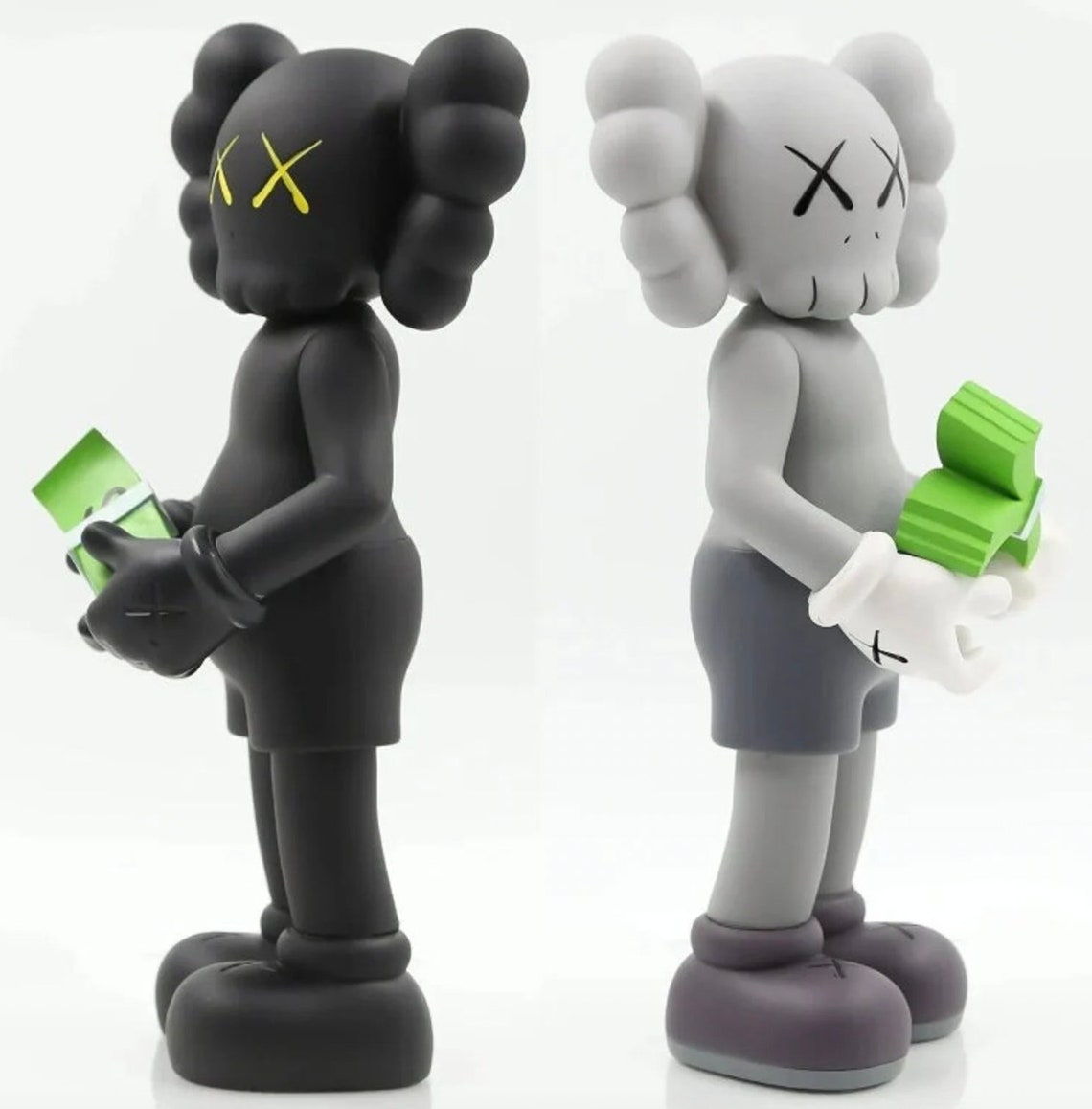 KAWS money Flip Figures Cartoon 30cm Trendy Statue - Etsy