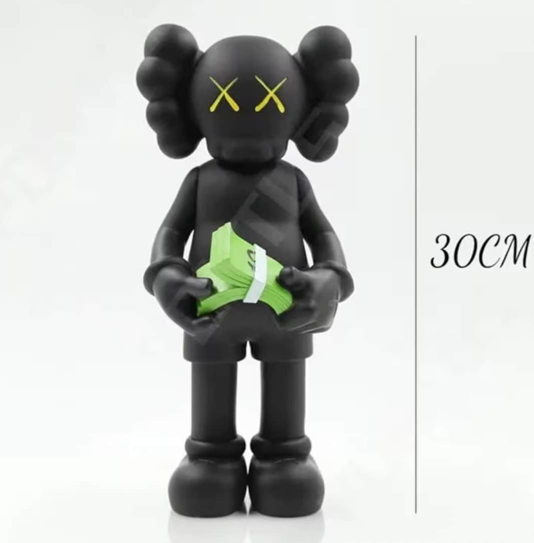 KAWS money Flip Figures Cartoon 30cm Trendy Statue - Etsy