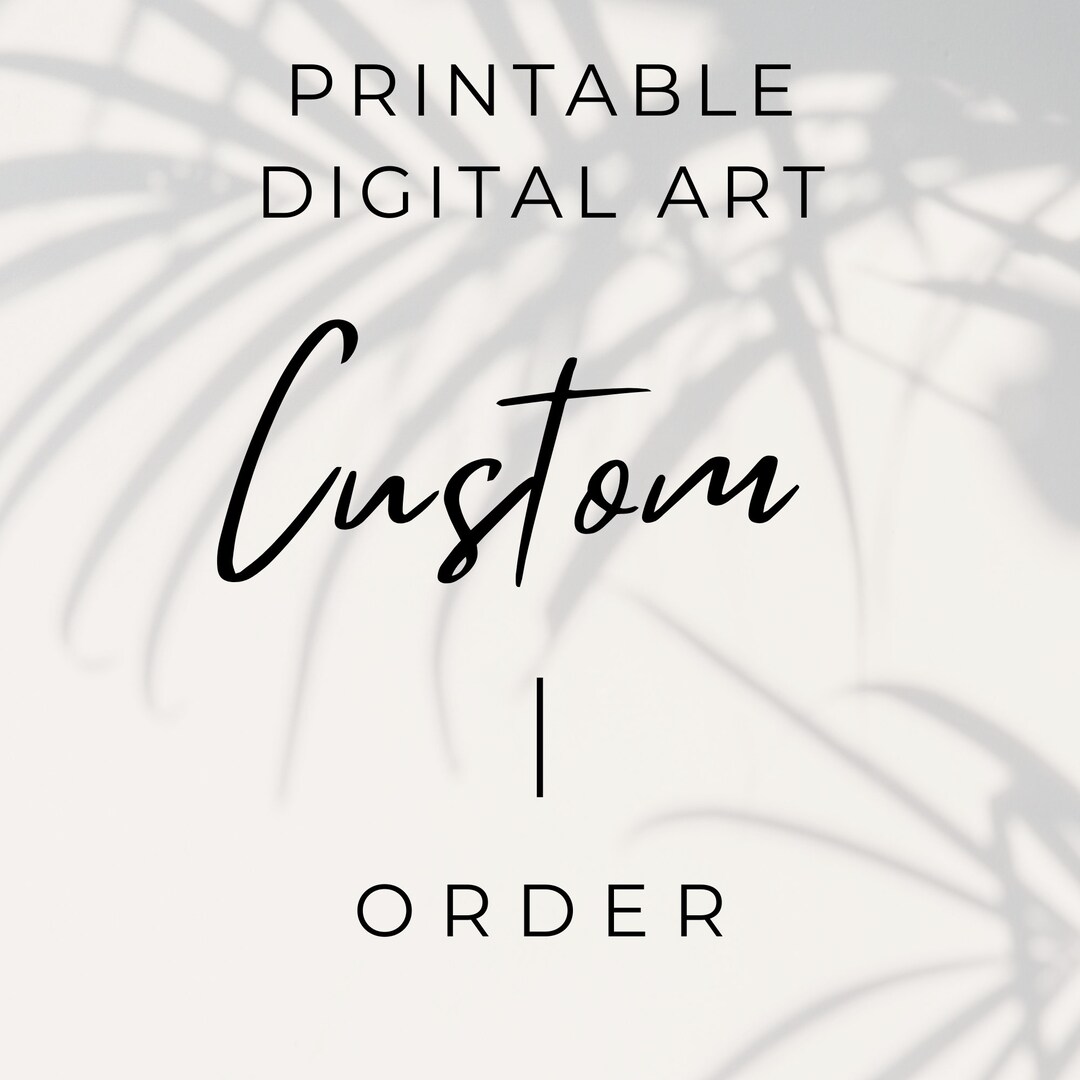 Custom Order Print / Personalised Text / Personalized Poster / Creative Original Wall Art ...