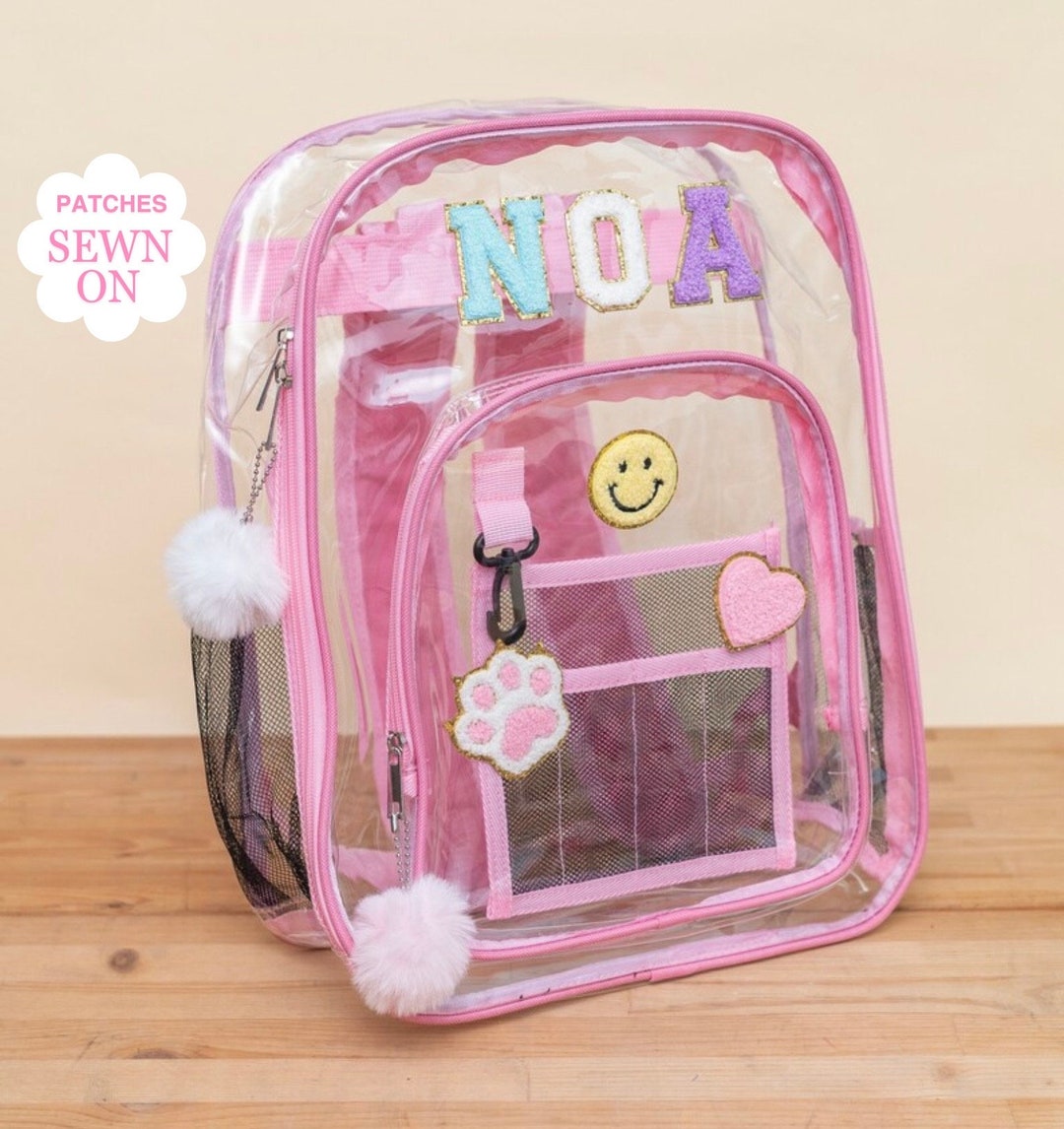 Clear Custom Backpack With Patches: Add a Personal Touch to This ...