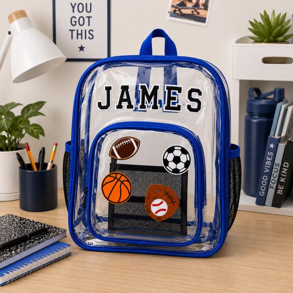 Personalized Clear Backpacks - Etsy