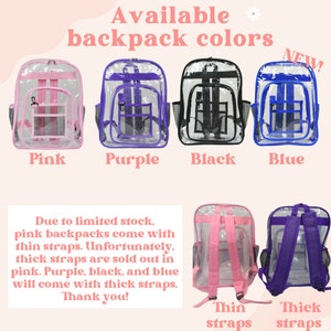 Clear Custom Backpack With Patches Boys: Add a Personal Touch to This ...