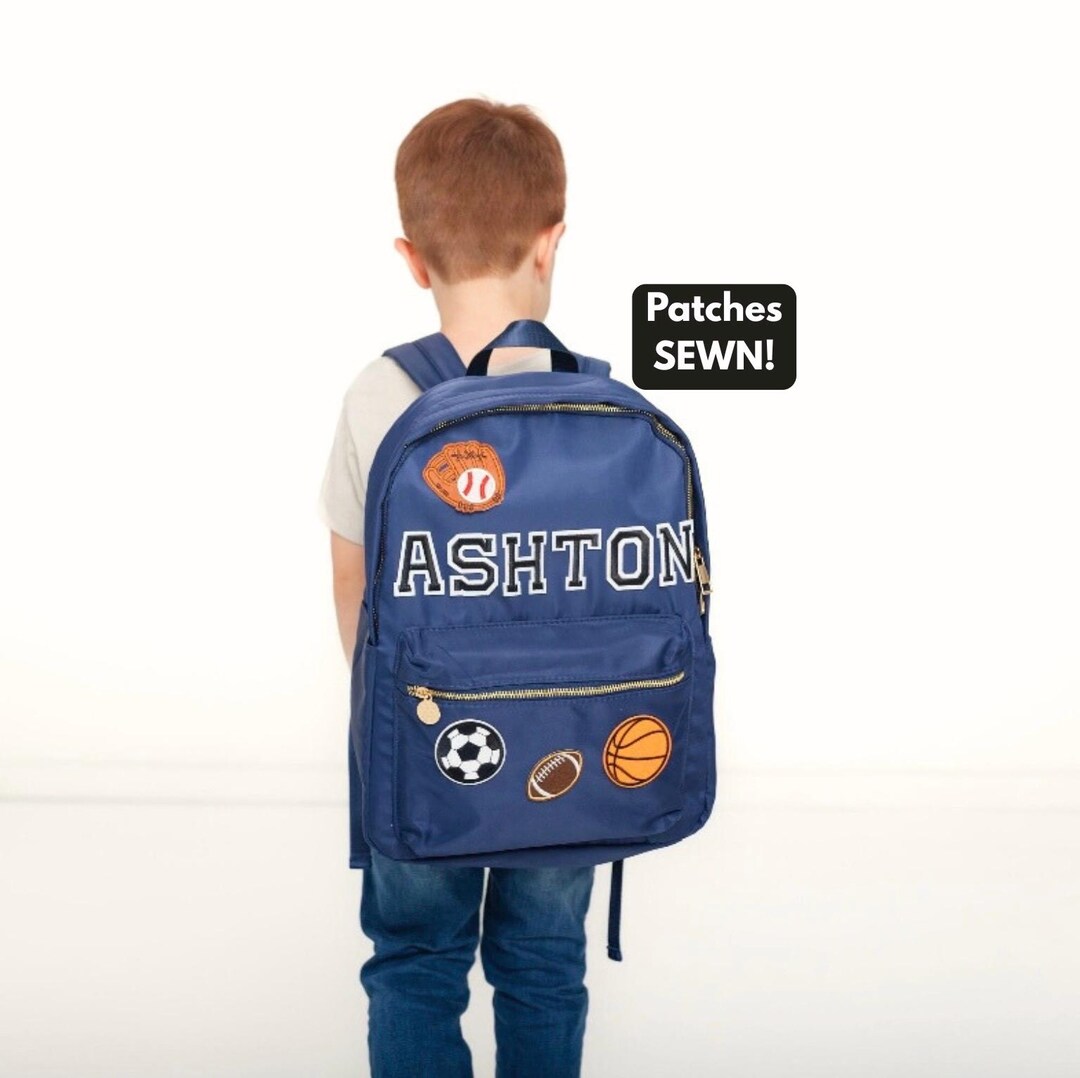 Personalized Boys Backpack With Custom Patches, Back to School Bag ...