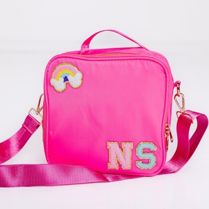 Custom Lunch Box for Kids - Personalized Lunch Bag With Name, Chenille ...