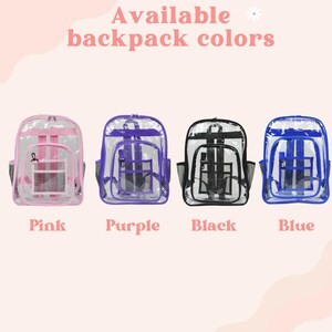 Clear Custom Backpack With Patches: Add a Personal Touch to This ...