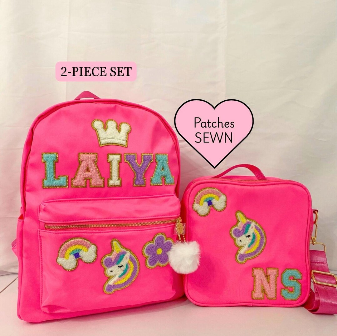 Custom Backpack With Matching Lunch Box: Personalized Backpack With ...