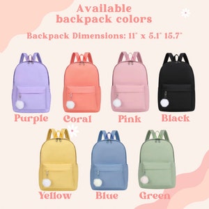 Custom Backpack, Personalized Backpack, Kids Backpack, Custom Kids ...