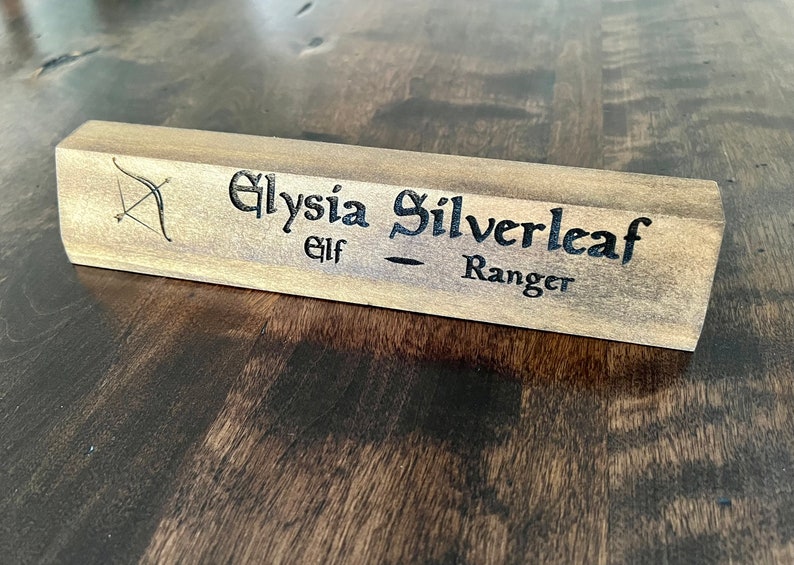 Nameplate for Dnd Characters - Etsy