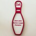 Wood Bowling Pin Awards Laser Cut Custom Gifts for Bowlers, Leagues, or ...