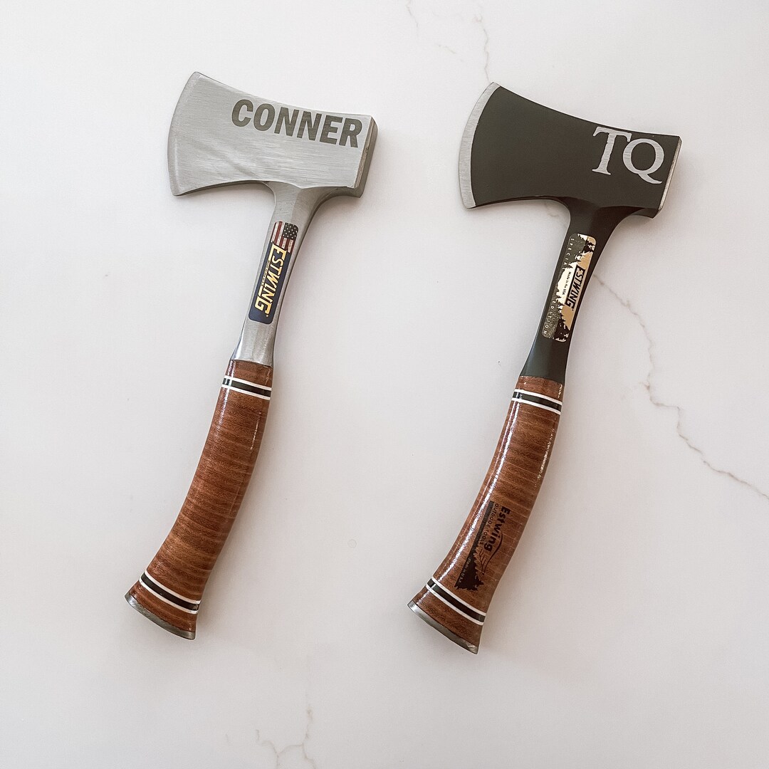 American Made Hand Axe Laser Engraved Custom Gift for Business Employee ...