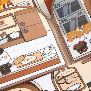 Quiet Book Bakery-themed Cute Busy Book Cute Scenes Baby Learning ...