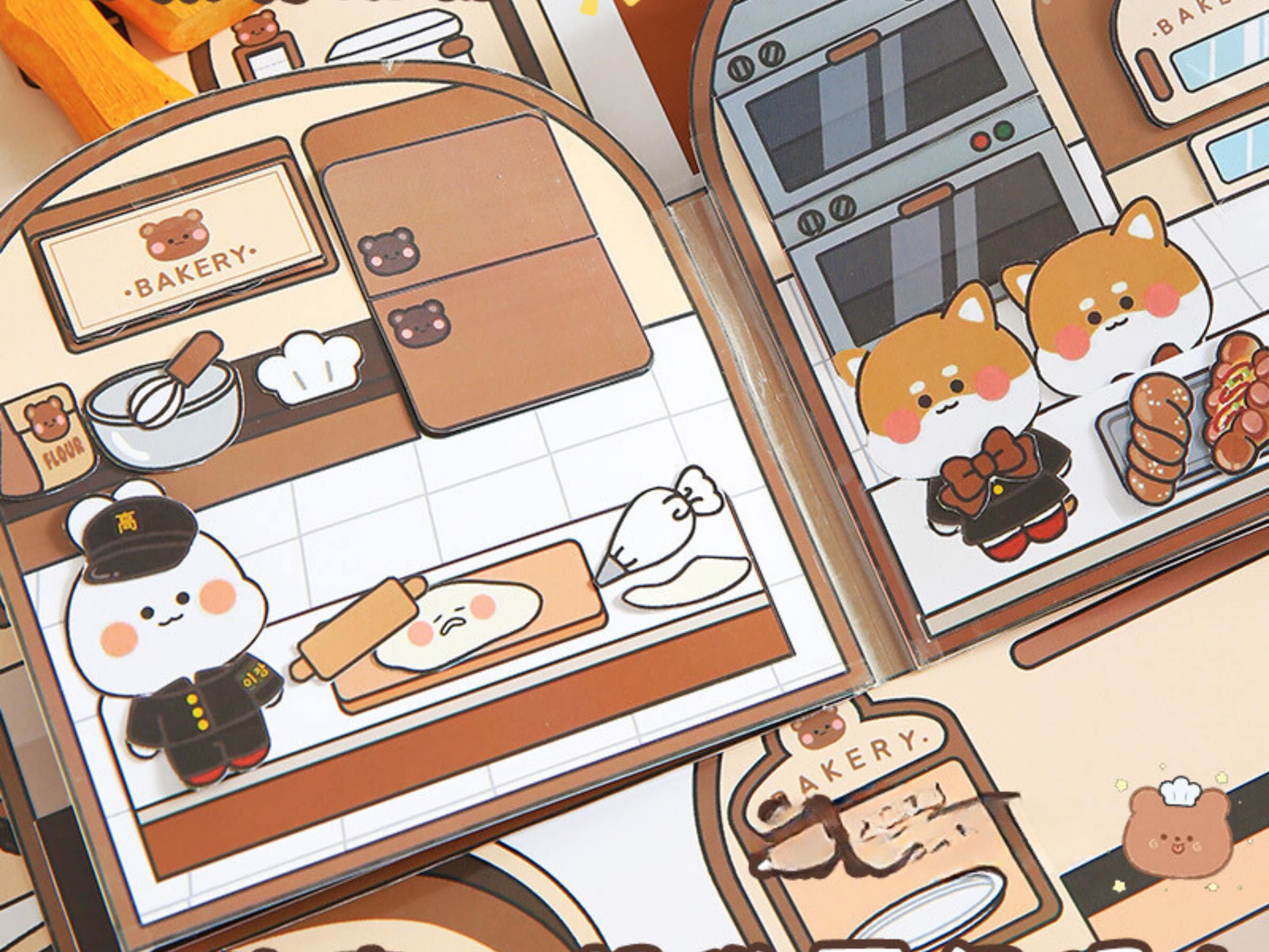 Quiet Book Bakery-themed Cute Busy Book Cute Scenes Baby Learning ...