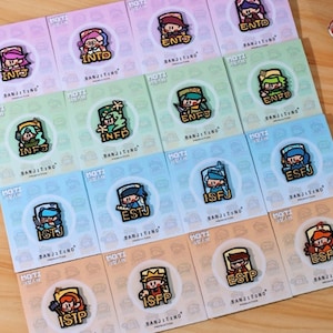 MBTI Enamel Pin Personality Gift, Back-to-school Gift , Cup Charms, Bag ...