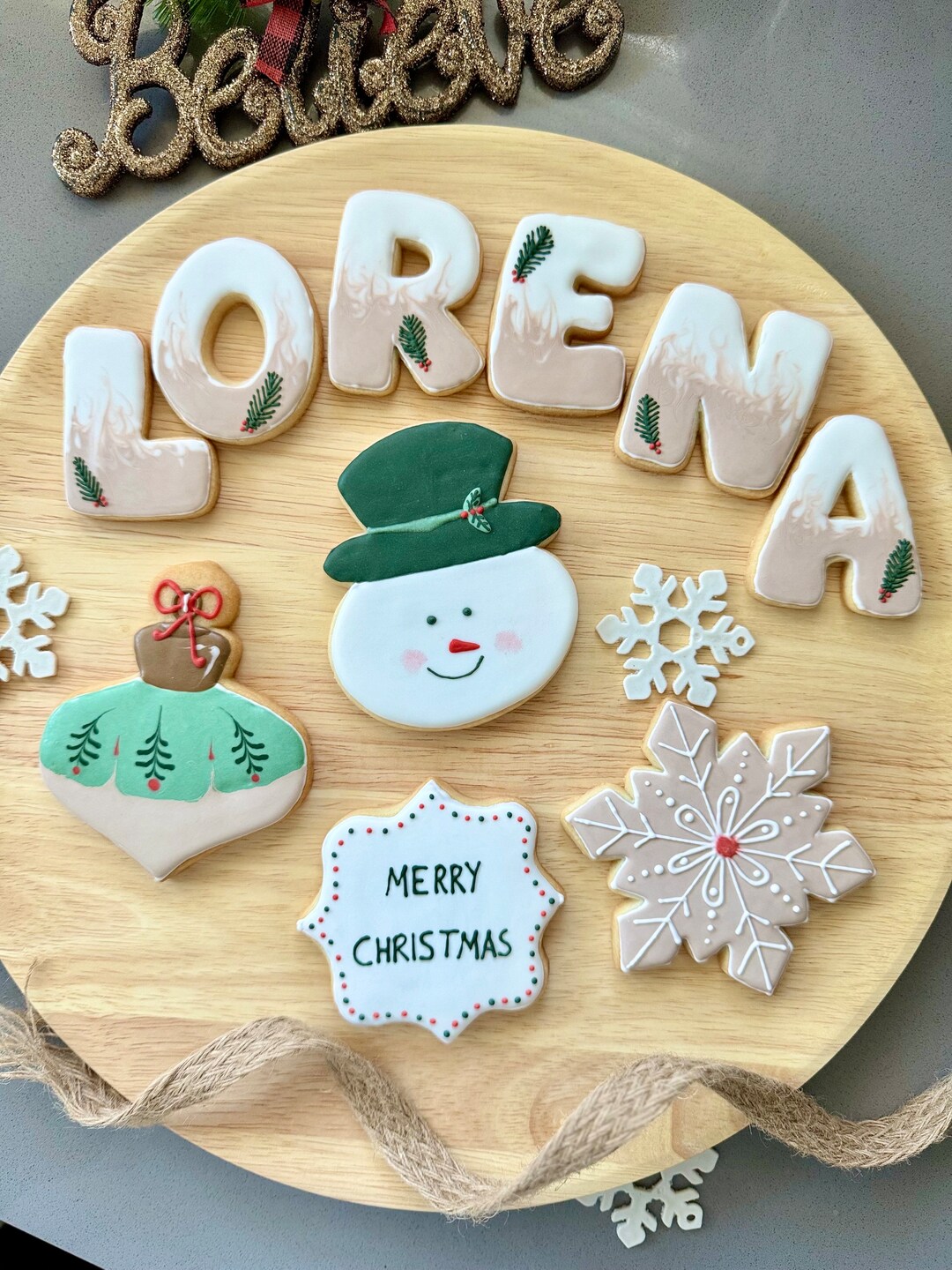 Christmas Personalized Birthday Cookies Box, Best Birthday Gift Idea ...