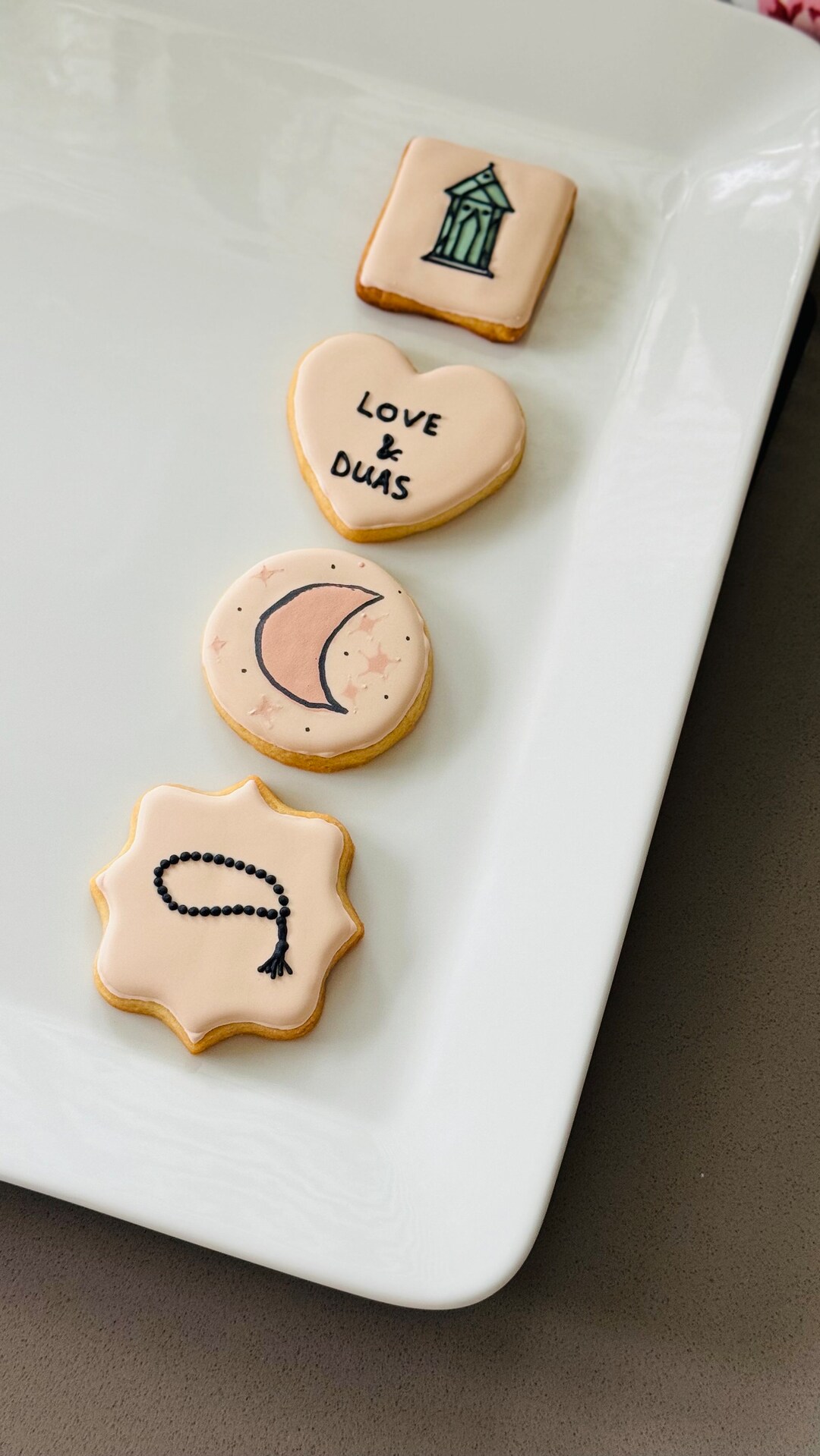 Ramadan Sugar Cookies With Royal Icing.handmade 4 Mini Shaped Cookies ...