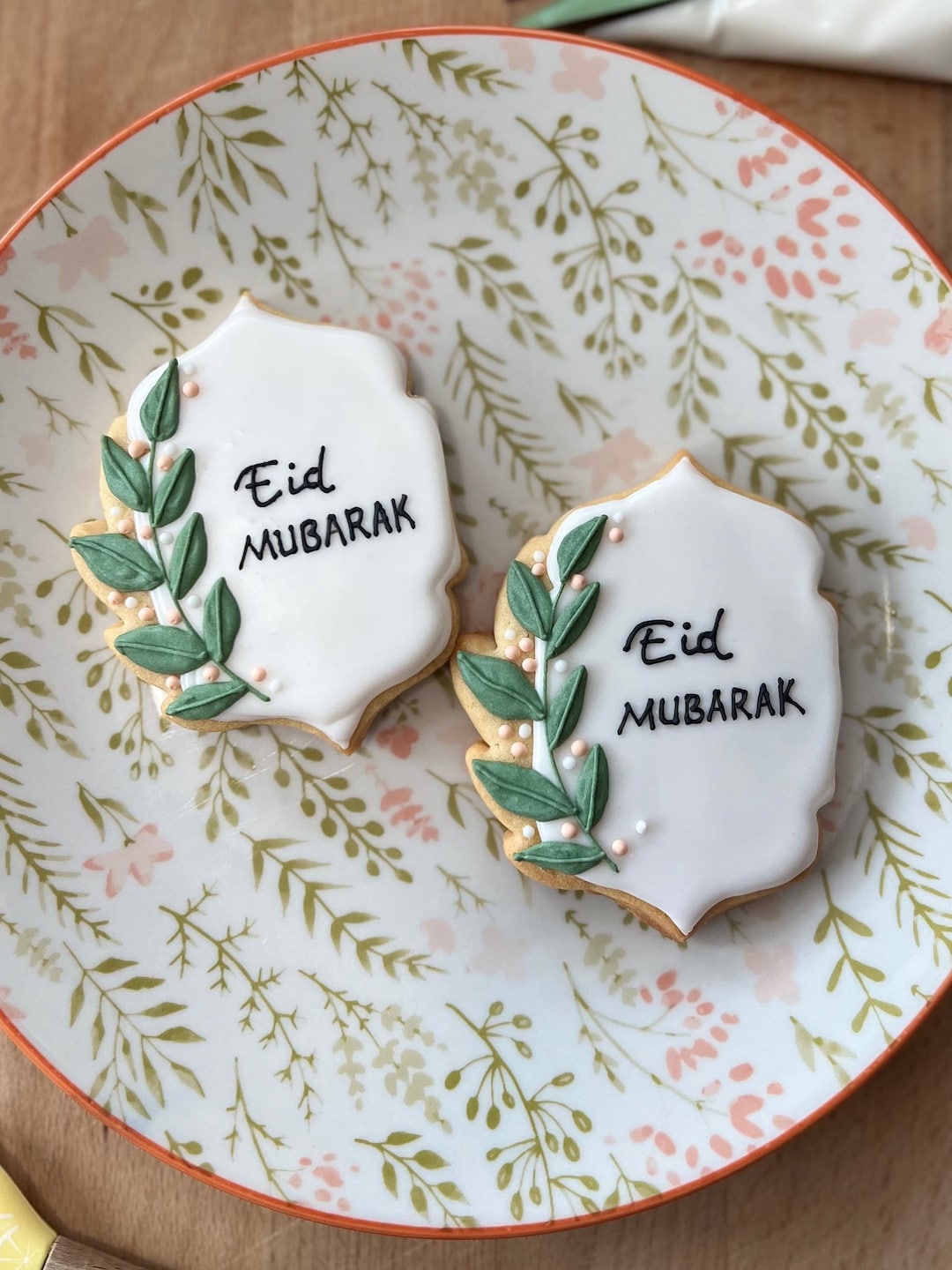 Eid Mubarak Sugar Cookies With Royal Icing. Personalized Eid Gift Box ...