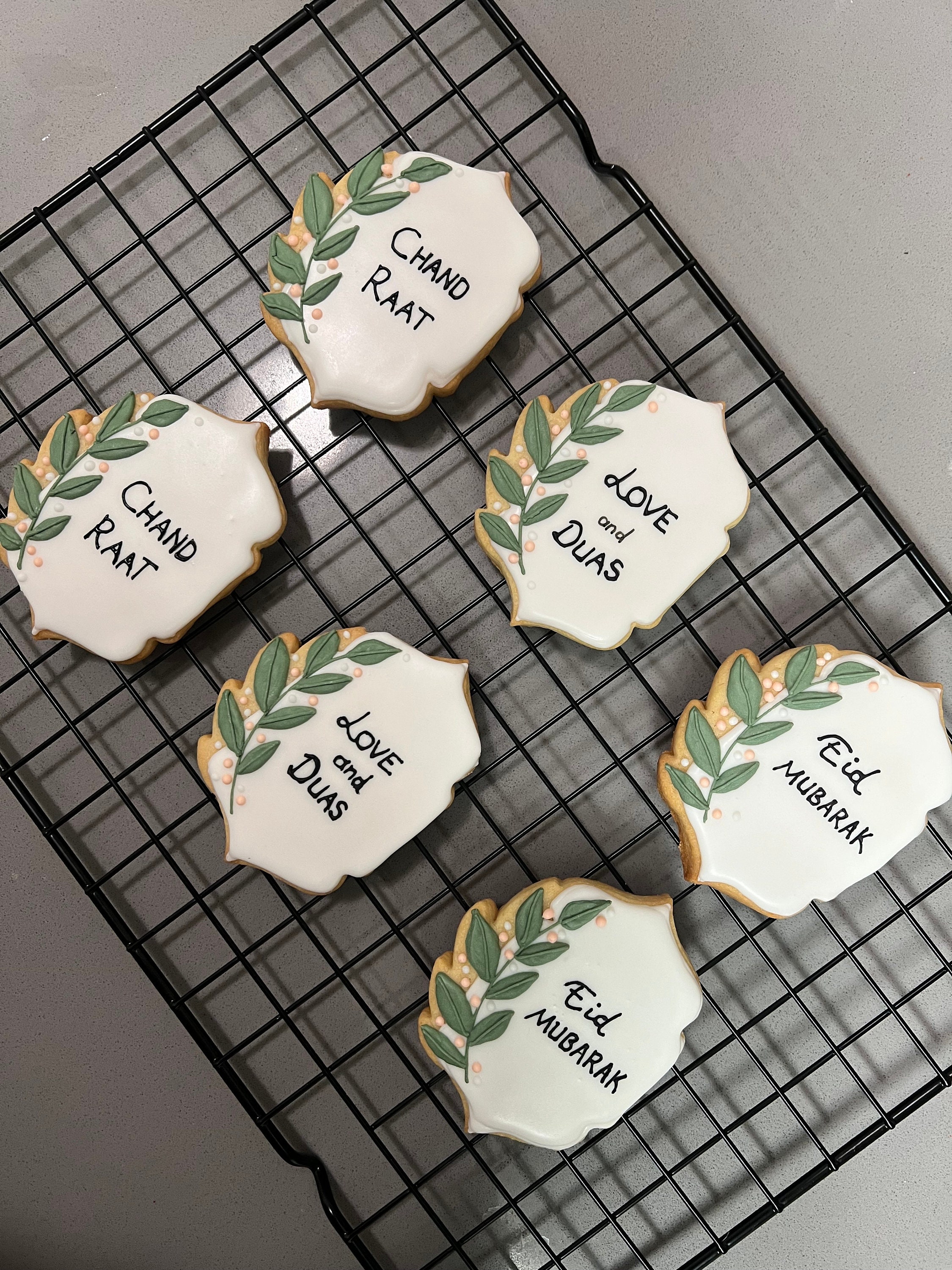 Eid Mubarak Sugar Cookies With Royal Icing. Personalized Eid Gift Box ...