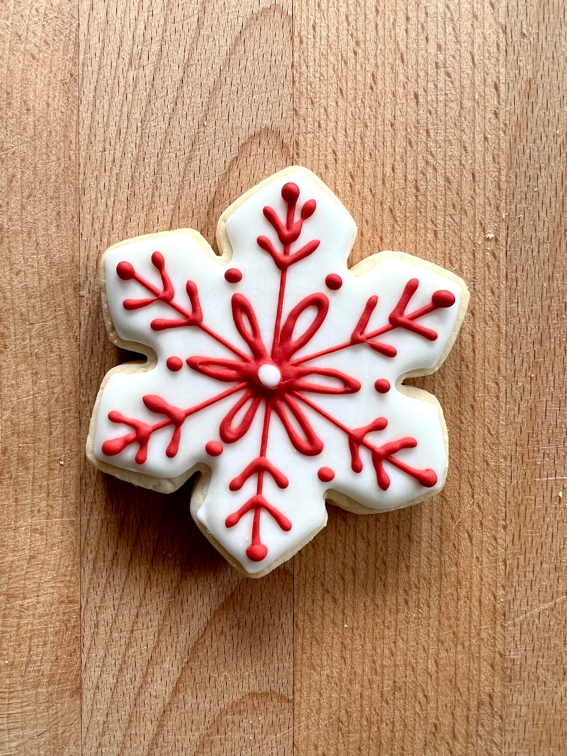 Christmas Snowflake Cookies With Royal Icing, Fresh Baked and Hand ...