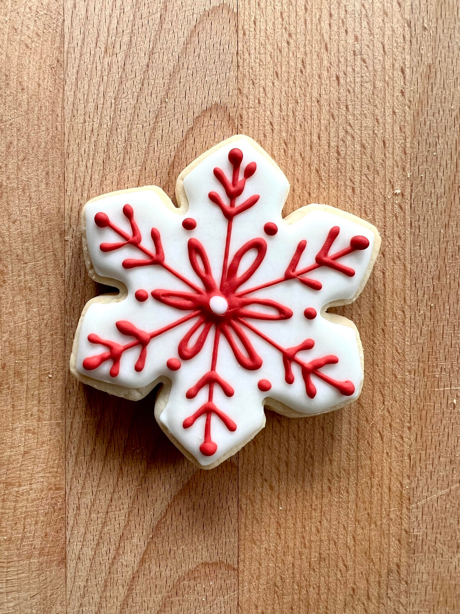Christmas Snowflake Cookies With Royal Icing, Fresh Baked and Hand ...