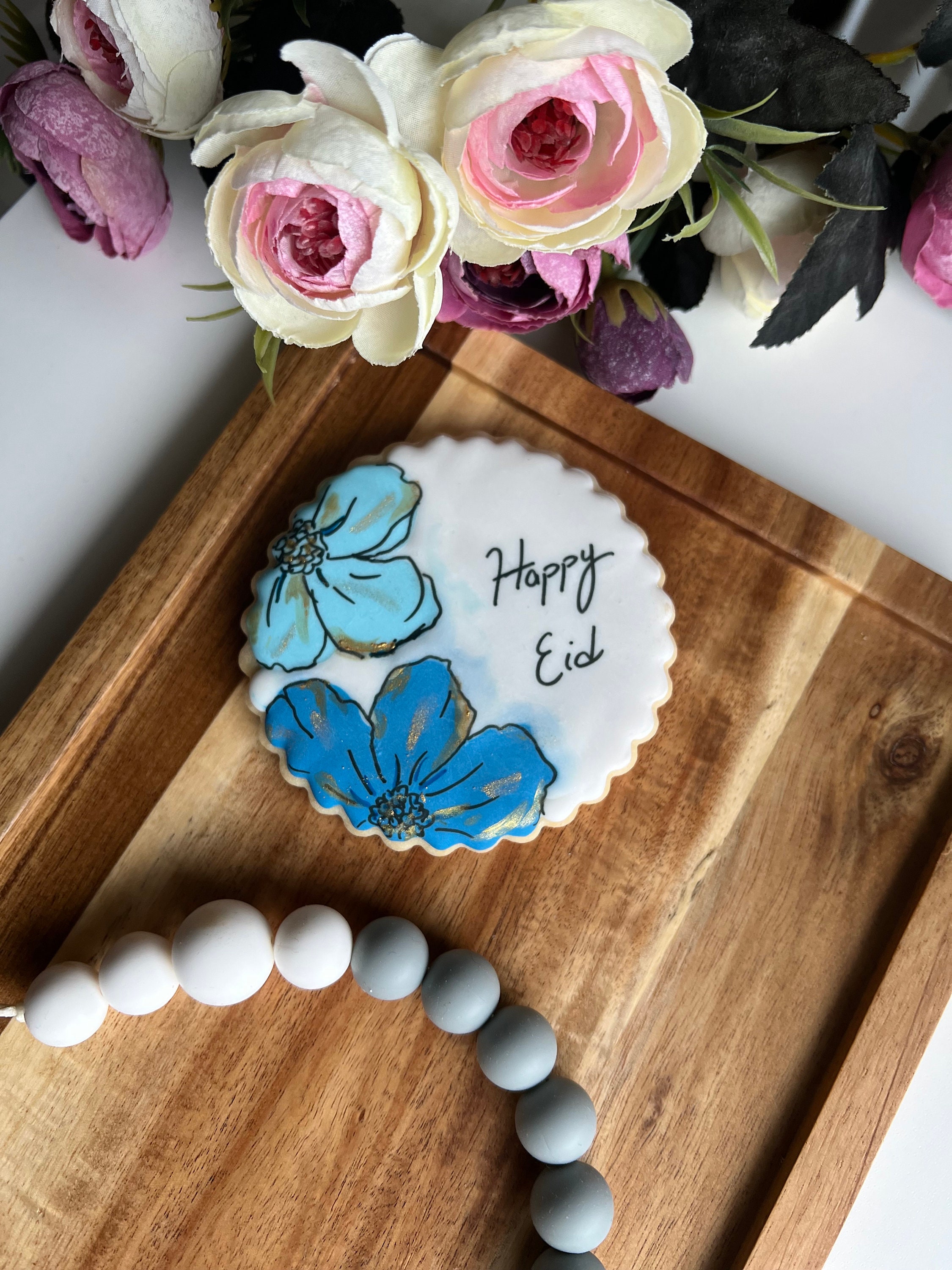 Happy Eid Sugar Cookies With Royal Icing.personalized Eid Gift Box Idea ...